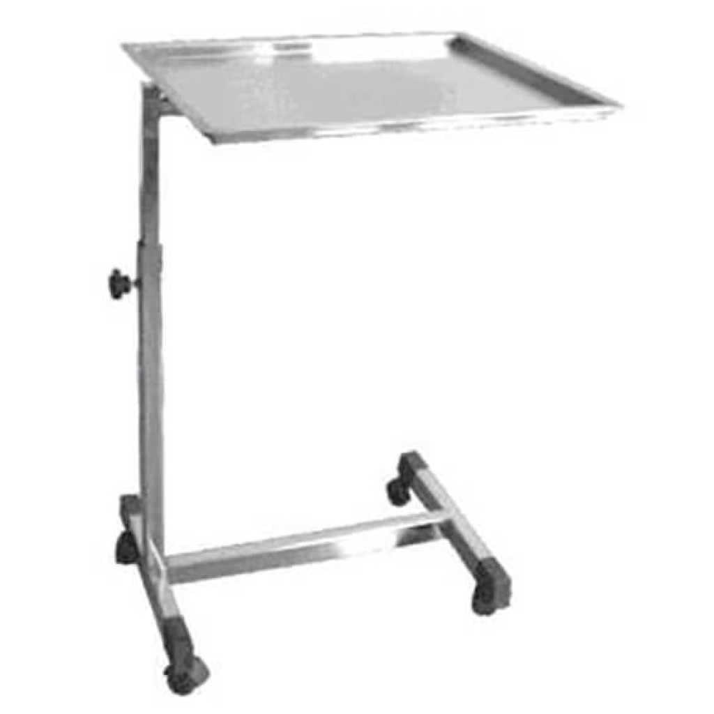 Stainless Steel Mayo Tables - Height adjustable with removable Tray ...