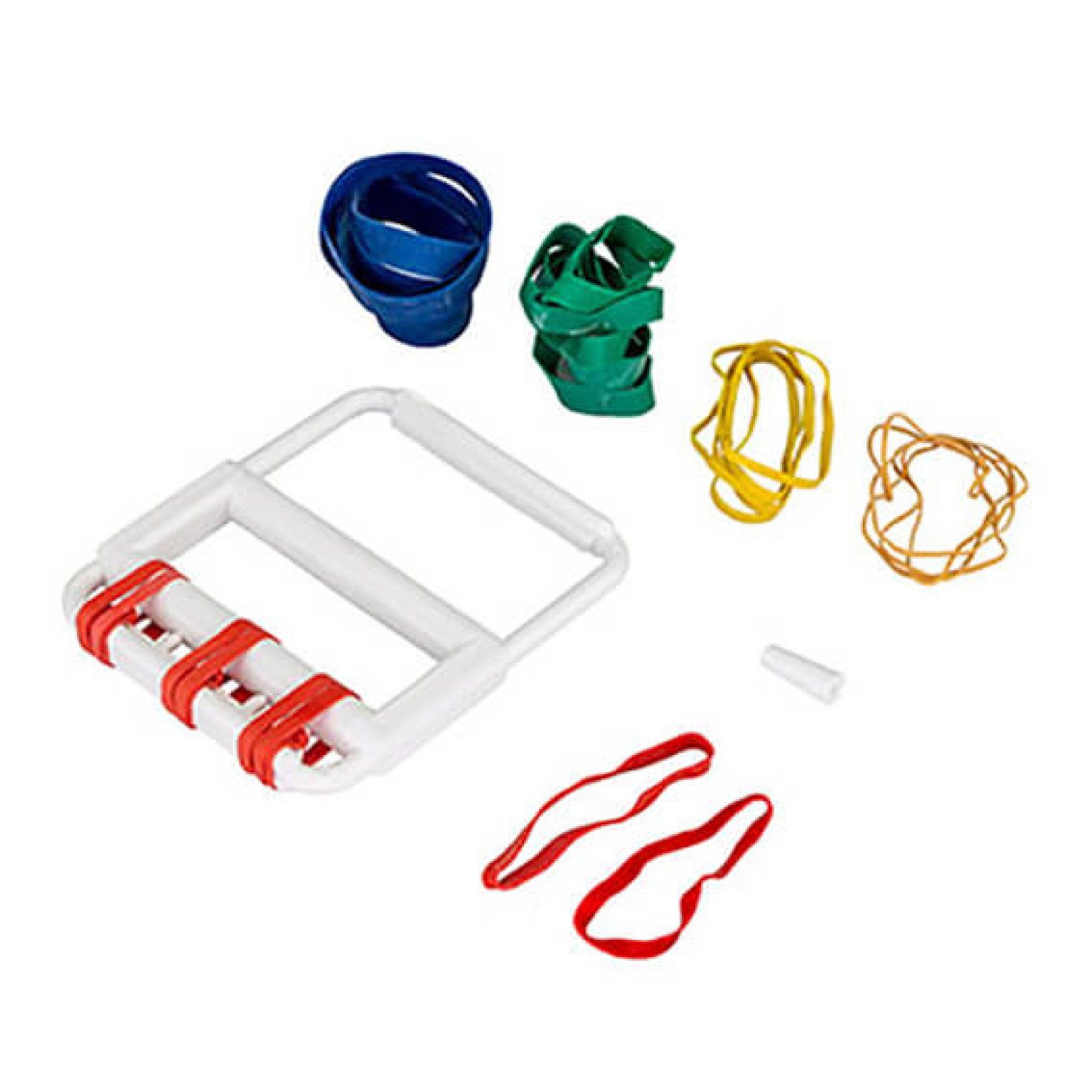 CanDo® Rubber-band Hand Exerciser – Set of 25 Latex Free Bands | Access ...