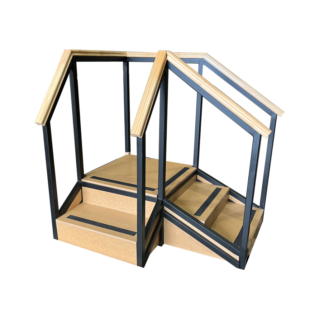 Access Rehab Corner Staircase with Stainless Steel Handrails ...