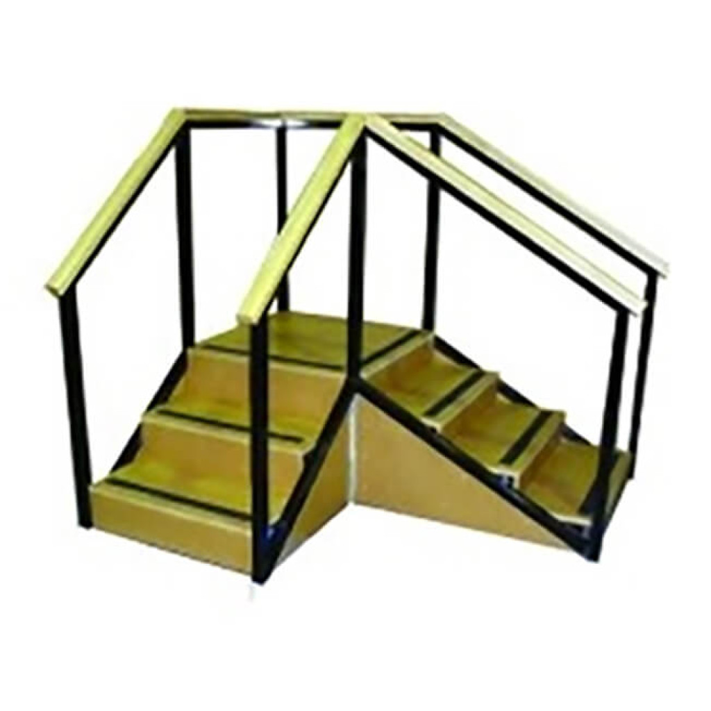 Access Rehab Corner Staircase with Stainless Steel Handrails ...