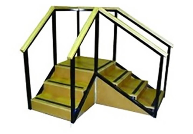Access Rehab Corner Staircase with Stainless Steel Handrails ...