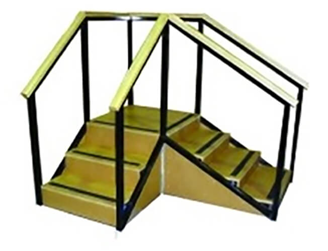 Access Rehab Corner Staircase with Stainless Steel Handrails ...