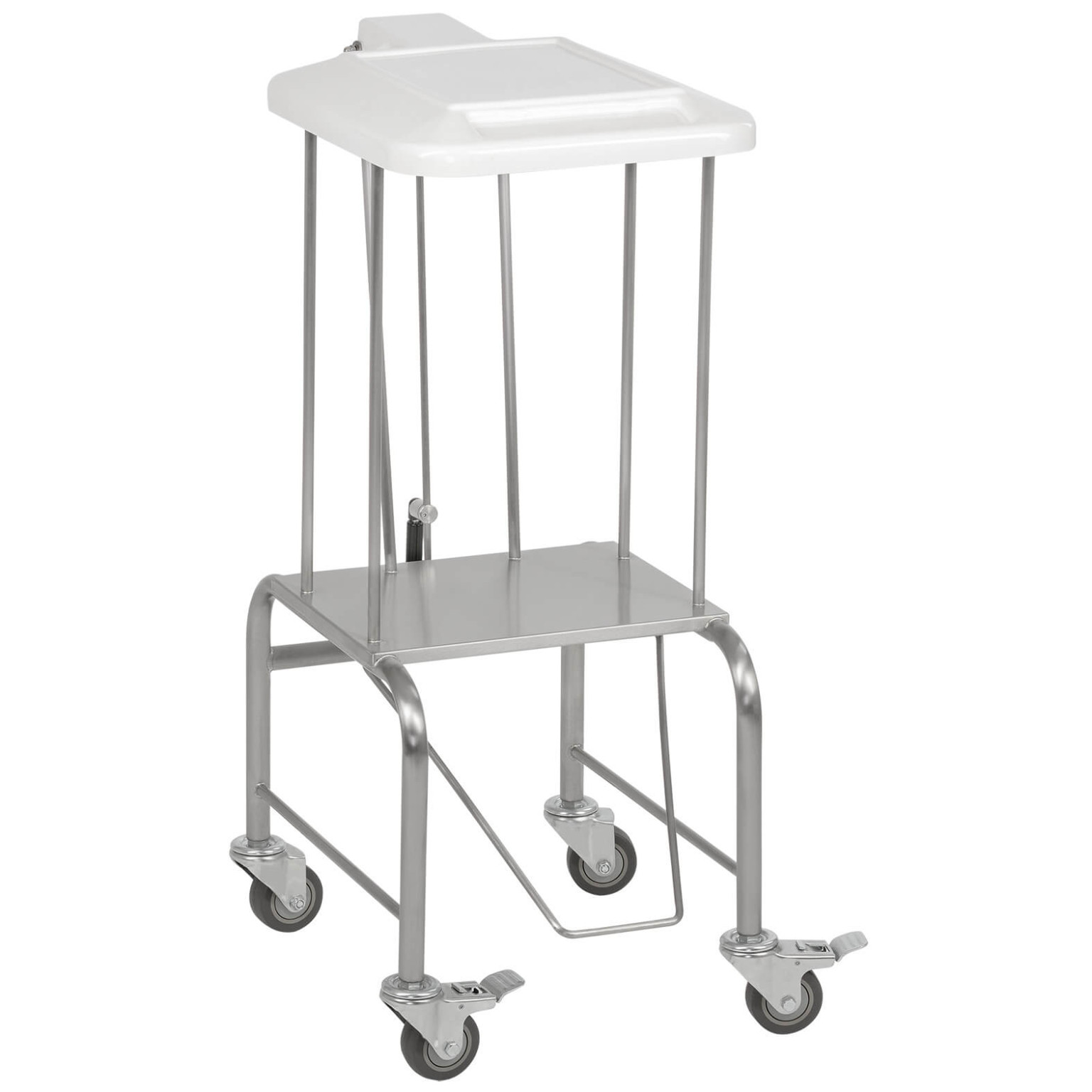 OH & S Stainless Steel Linen Skips with Gas Assist Lid - Single, Double ...