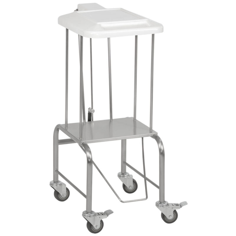 OH & S Stainless Steel Linen Skips with Gas Assist Lid - Single, Double ...