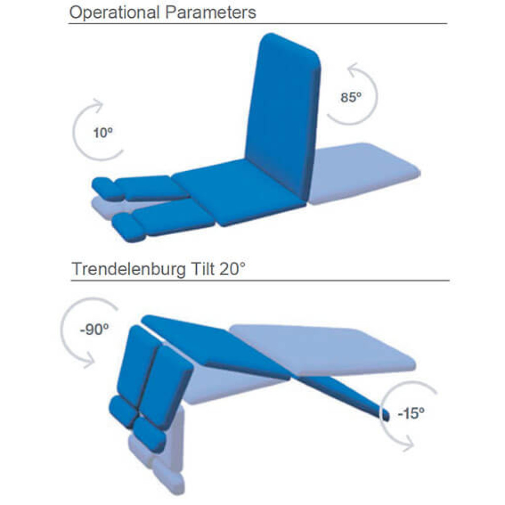 Plinth Medical 93CDT Tilting Divided Leg Podiatry Treatment Couch ...