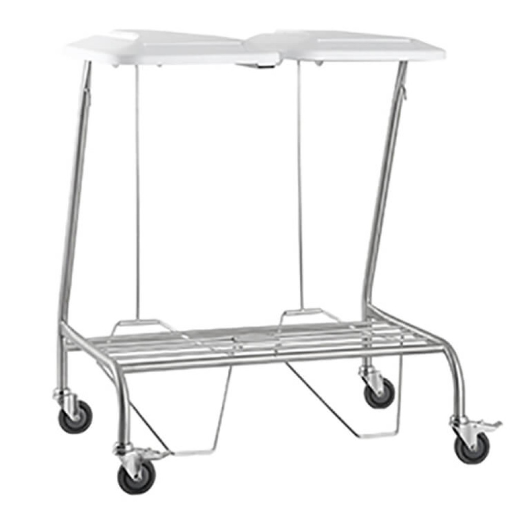 OH & S Stainless Steel Linen Skips No Lid - Single, Double | Access Health