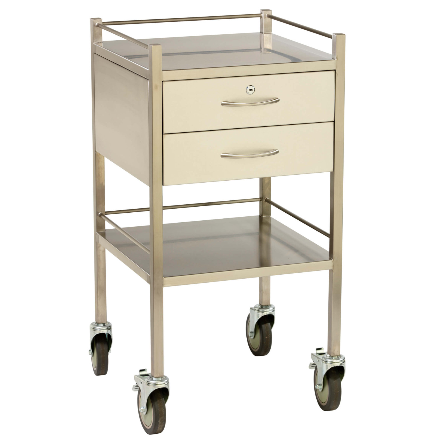 Stainless Steel Resuscitation Trolleys - All Sizes - 4 Half Drawers ...